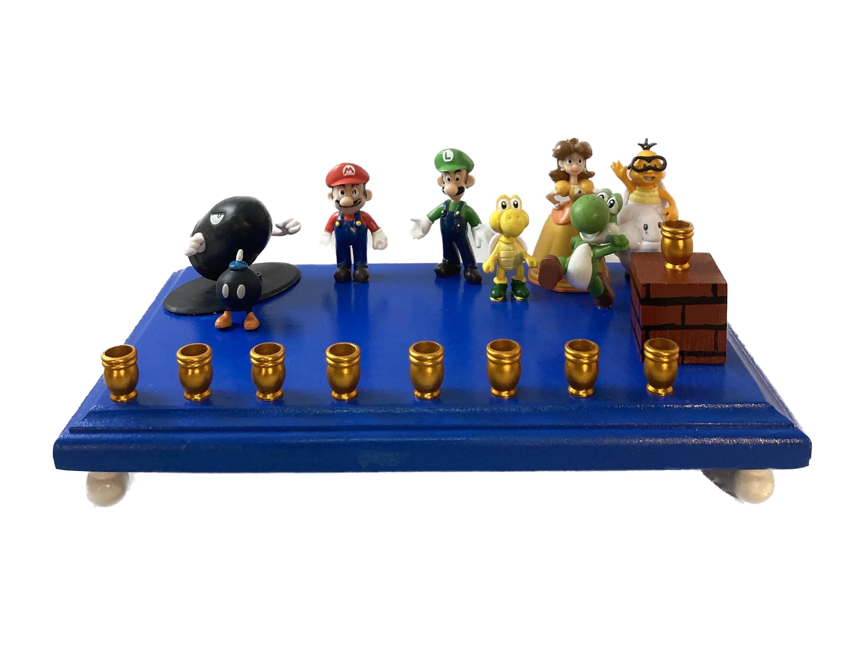 Super Mario Bros. Menorah: Collectible Hanukkah Centerpiece ...